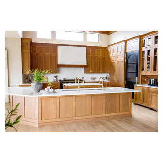 Rift White Oak Beaded inset - Traditional - Kitchen - Other - by Wende ...
