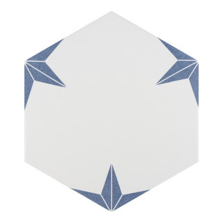 Stella Hex Porcelain Floor and Wall Tile Sample - Contemporary - Wall ...