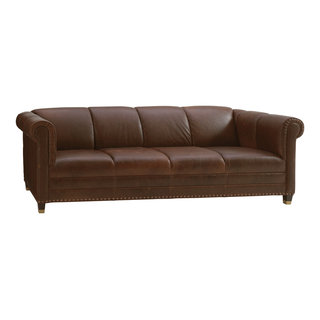 Springfield Leather Sofa - Transitional - Sofas - by Lexington Home ...