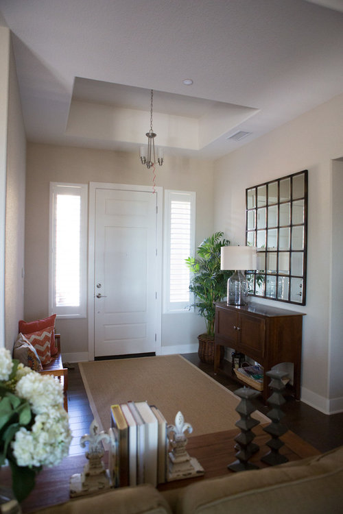 Help with totally open floor plan! Foyer / Family / Dining / Kitchen!
