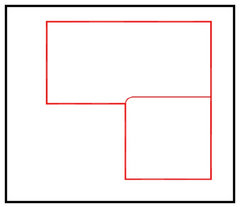 Cambia countertop inside corner radius