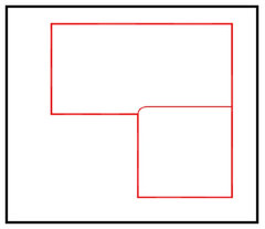 Cambia countertop inside corner radius