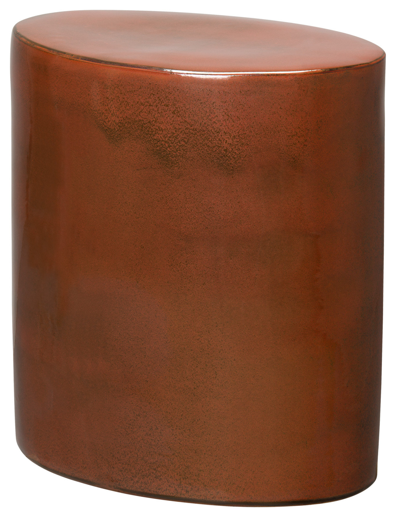 Oval Stool/Table, Copper 17x11.5x18 - Contemporary - Accent And Garden ...