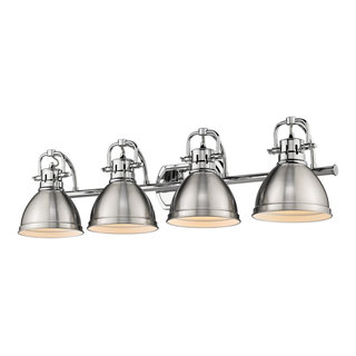Four Light Bath Vanity, Chrome - Traditional - Bathroom Vanity Lighting ...