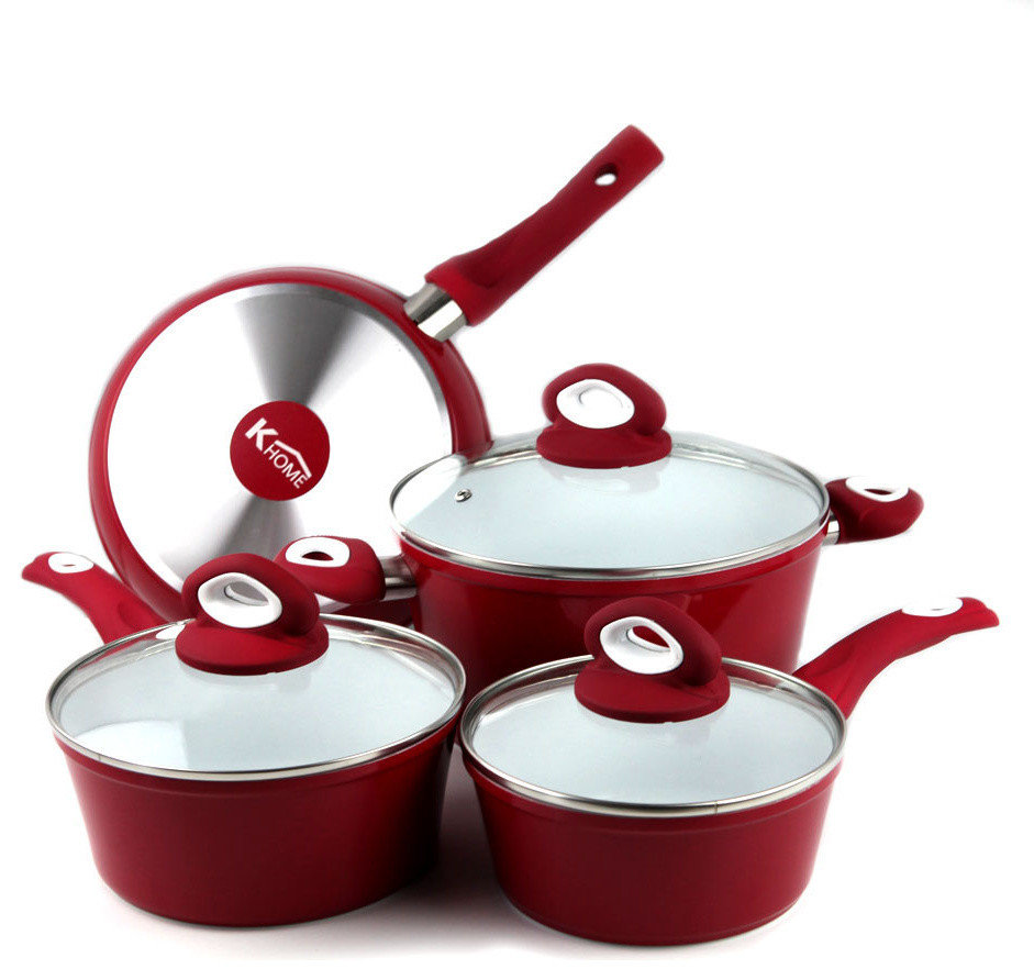 Khome's Brand KHC0125 Forged Aluminum 7-Piece Ceramic Non Stick ...