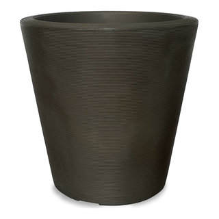 Madison Modern Round Plant Pot Weather Proof - 14'' (Alpine White), 20 ...