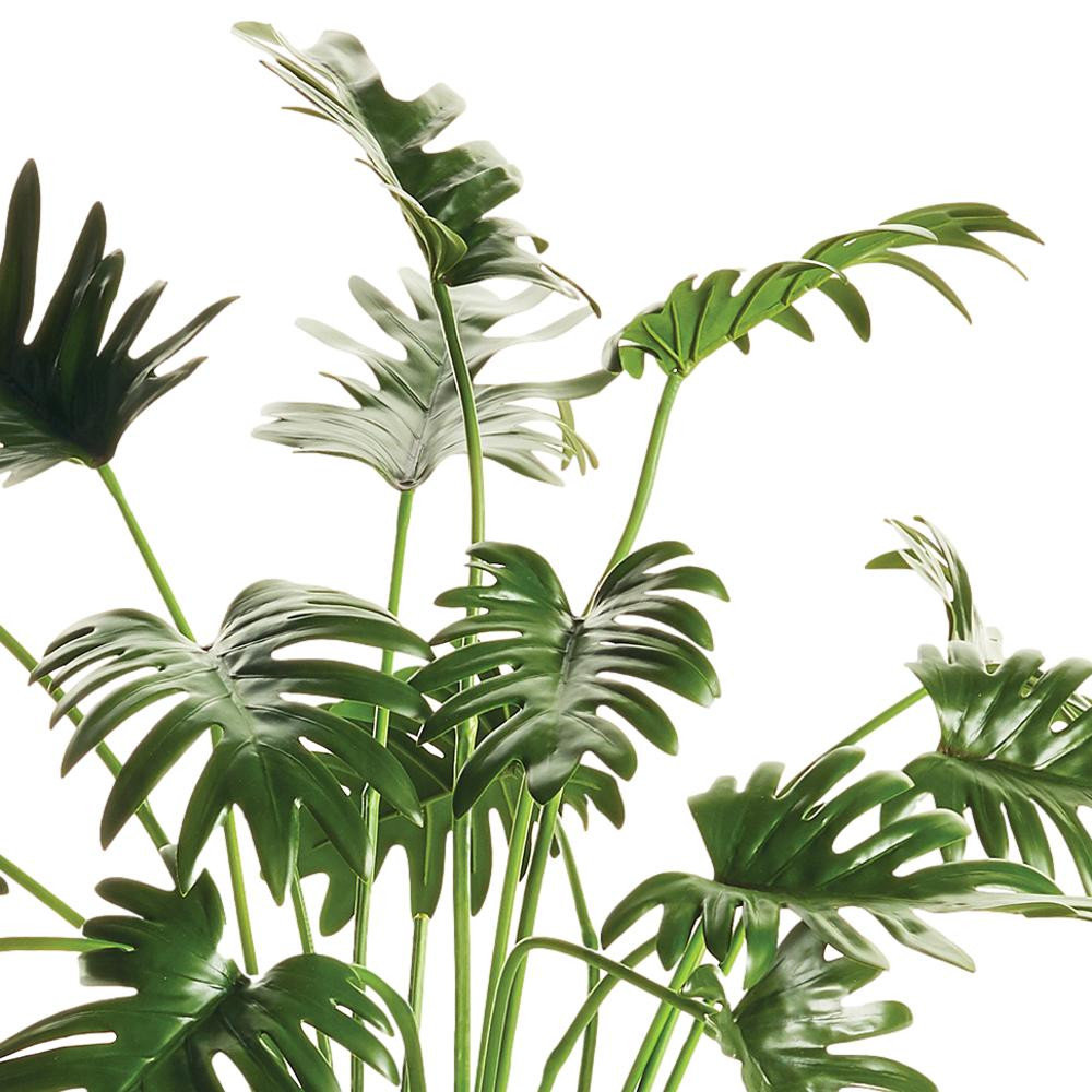 Split Leaf Tropical Selloum Artificial Plant Large 23in Drop In Leaves ...