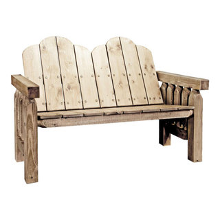 Homestead Collection Deck Bench, Exterior Stain Finish - Contemporary ...