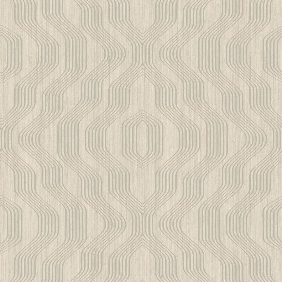 Geometric Modern Luxury Satin Swerve Wallpaper, Sample - Contemporary ...