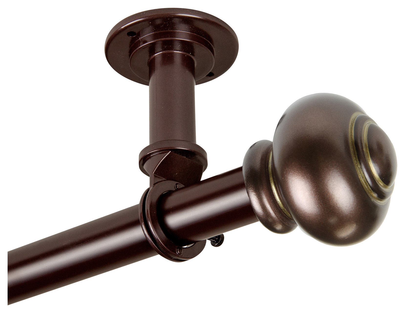 Dani Ceiling 1" Curtain Rod/Room Divider, 120-170" - Traditional ...