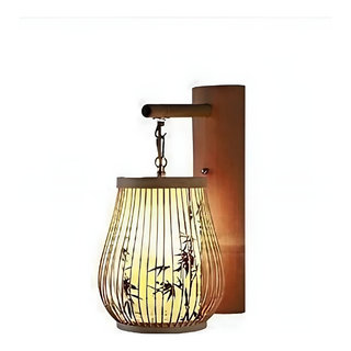 Jona | Luxury Japanese Bamboo Wall Lamp - Asian - Wall Sconces - by ...