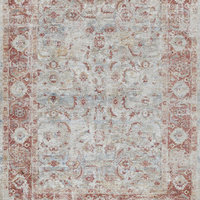 The Met x Exquisite Rugs Antique Loom Blue/Rust Area Rug, 14'x18 ...