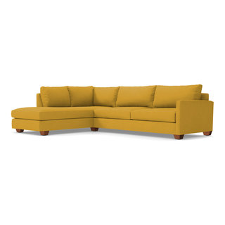 Apt2B Tuxedo 2-Piece Sectional Sofa, Mustard, Chaise on Left ...