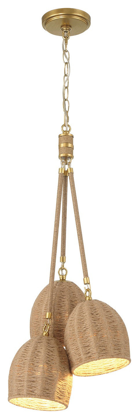 Jace LED Pendant, Soft Gold - Beach Style - Chandeliers - by LAMPS EXPO ...