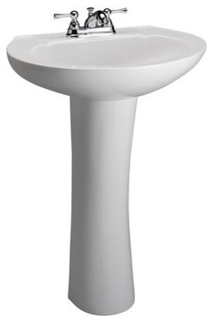 Hampshire 450 Pedestal Basin, 4"CC - Contemporary - Bathroom Sinks - by ...
