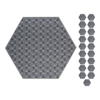 Furnishmyplace Union Indoor/Outdoor Color Rug, Set of 20, 2' Hexagon ...