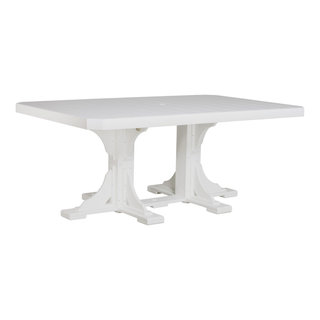 Poly Square Table, 4' X 6' - Transitional - Outdoor Pub And Bistro ...