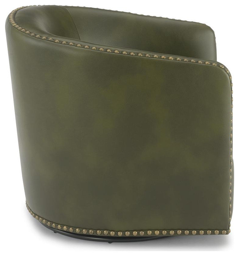 Tyler Swivel Arm Chair - Fern Green - Contemporary - Armchairs And ...