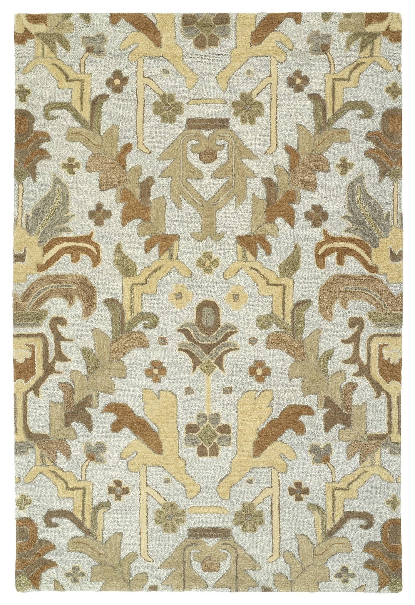 Kaleen Brooklyn Collection Rug, Silver, 9'6"x13' - Mediterranean - Area ...