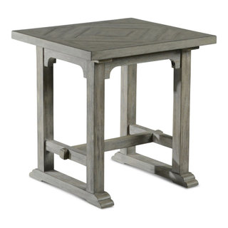 Bowery Hill Transitional Styled Dove End Table in Gray Finish ...