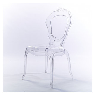 Stack Stackable Ghost Style Side Chair Dining Room Chair Armless ...