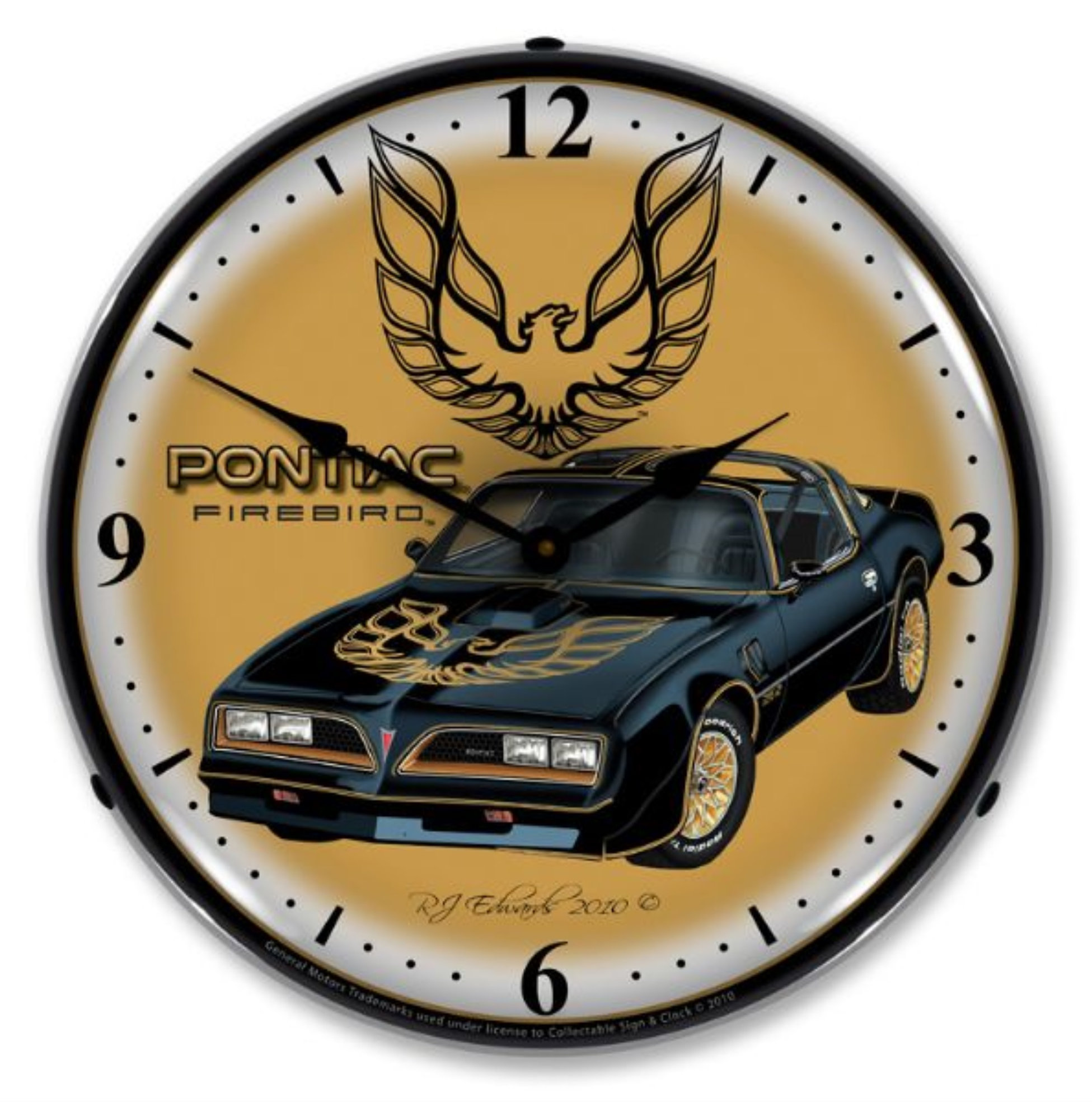 GMRE1009268 1977 Pontiac Firebird Clock - Midcentury - Wall Clocks - by ...