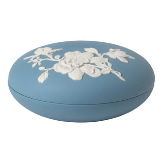 Wedgwood Magnolia Blossom Box 5" - Contemporary - Decorative Boxes - by ...