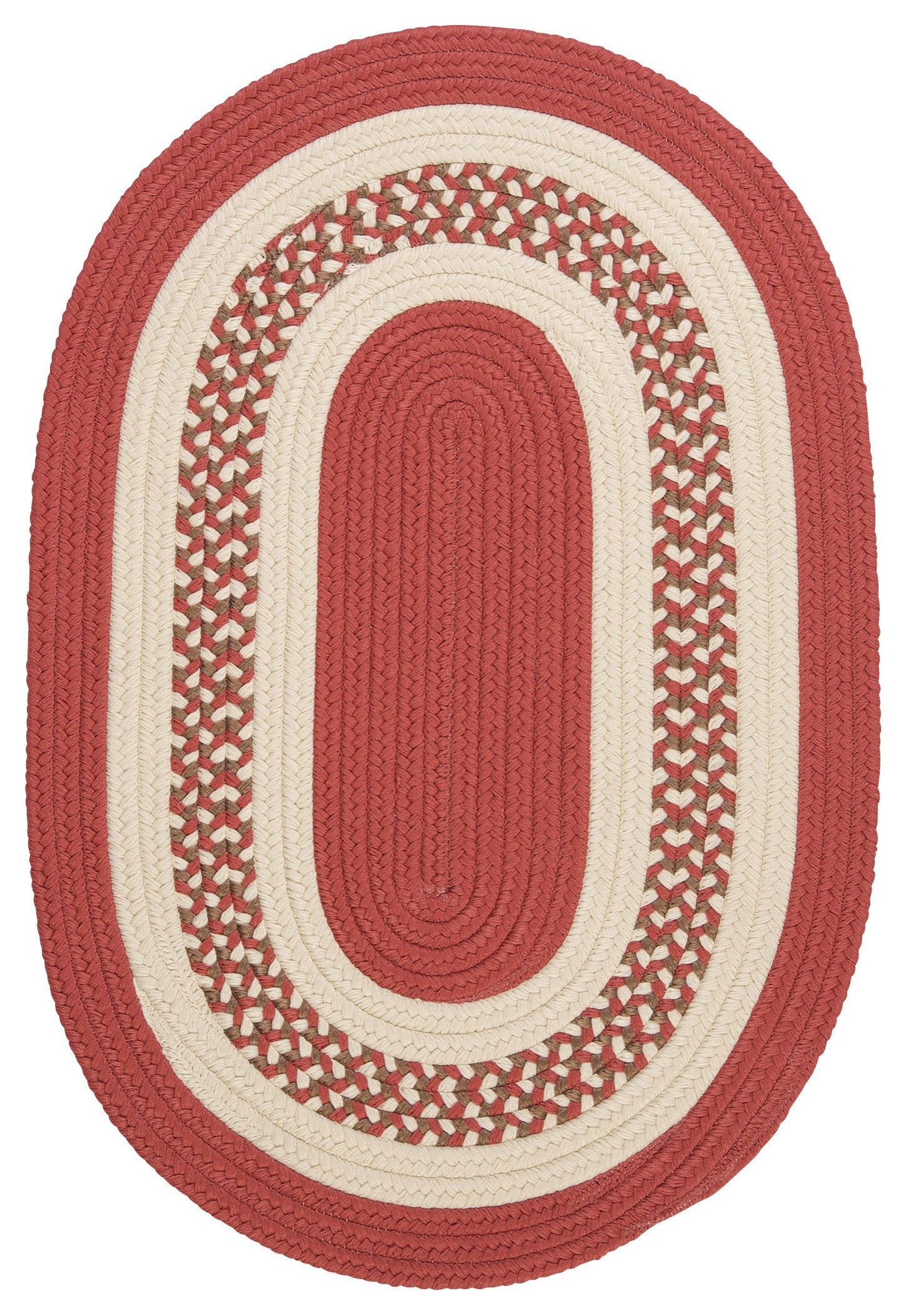 Colonial Mills Crescent Nt71 Terracotta Area Rugs, 7x9 Oval ...