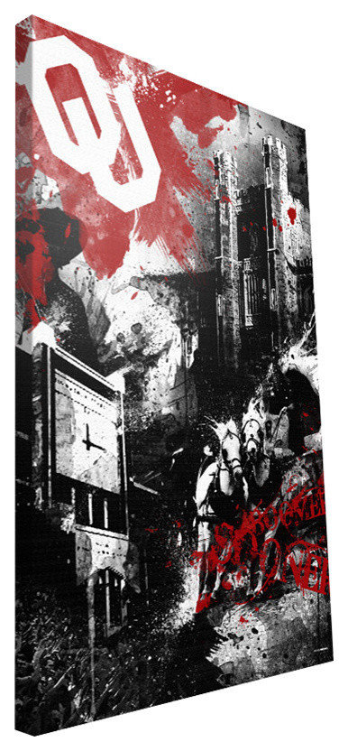 The University of Oklahoma Spirit Canvas Print, 8"x12" - Contemporary ...