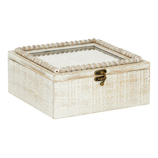 White Wood Farmhouse Box 43390 - Farmhouse - Decorative Boxes - by ...