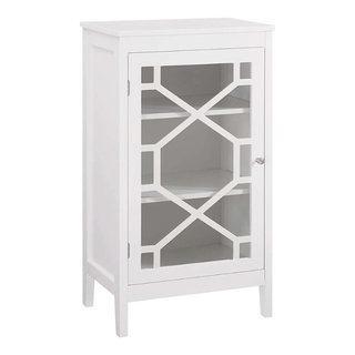 Fetti White Small Cabinet White - Transitional - Accent Chests And ...