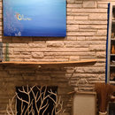 Antique White Twig Design Fire Screen - Rustic - Fireplace Screens - by ...