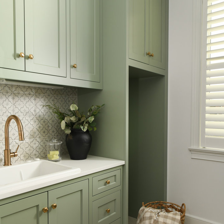 75 Green Laundry Room Ideas You'll Love - August, 2025 | Houzz