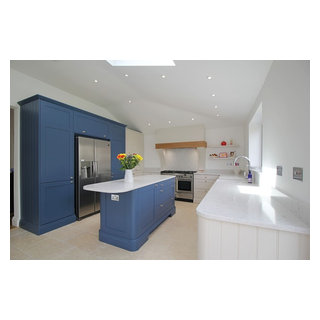 Cabinets hand painted Hicks Blue by Little Greene - Contemporary ...