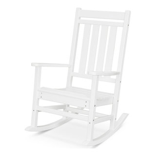 Polywood Estate Porch Rocking Chair - Beach Style - Outdoor Rocking ...