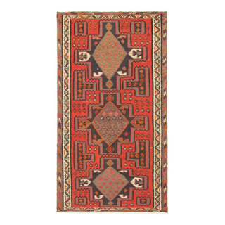 Persian Kilim Fars Azerbaijan Antique 9'2"x5'1", 9'2"x5'1 ...