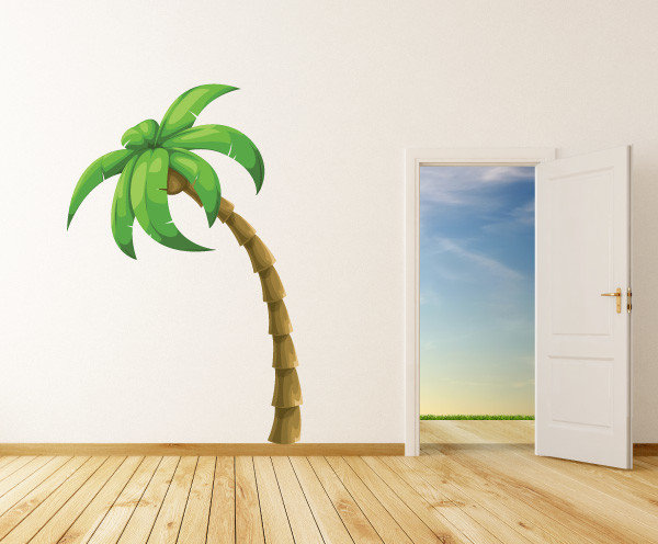 Palm Tree Vinyl Wall Decal PalmTreeUScolor001, 18 in. - Contemporary ...