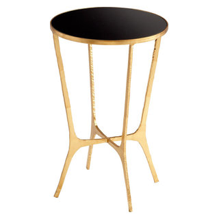 Cyan Design Floyd Glass Top Table, Gold - Contemporary - Side Tables ...