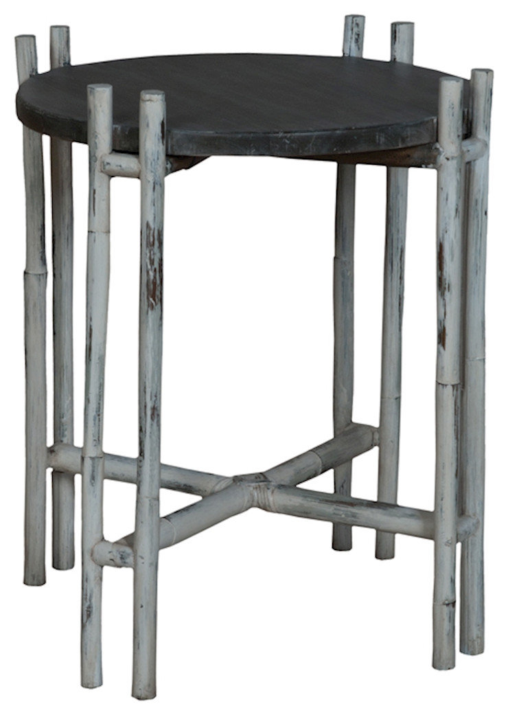 ELK HOME 714528 Waterfront Rattan Side Table - Asian - Side Tables And ...