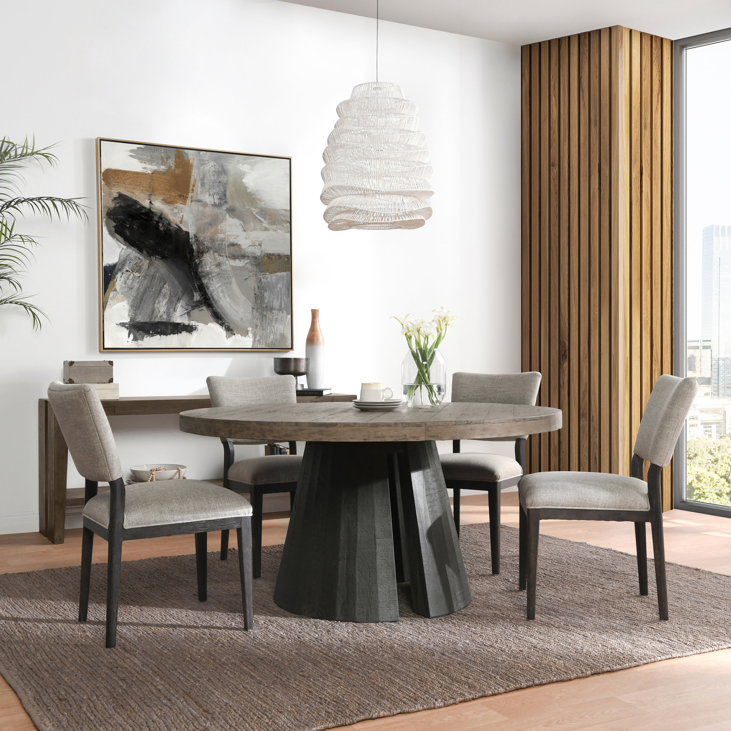 Troy Oak Console Table, Antique Brown - Rustic - Console Tables - by ...