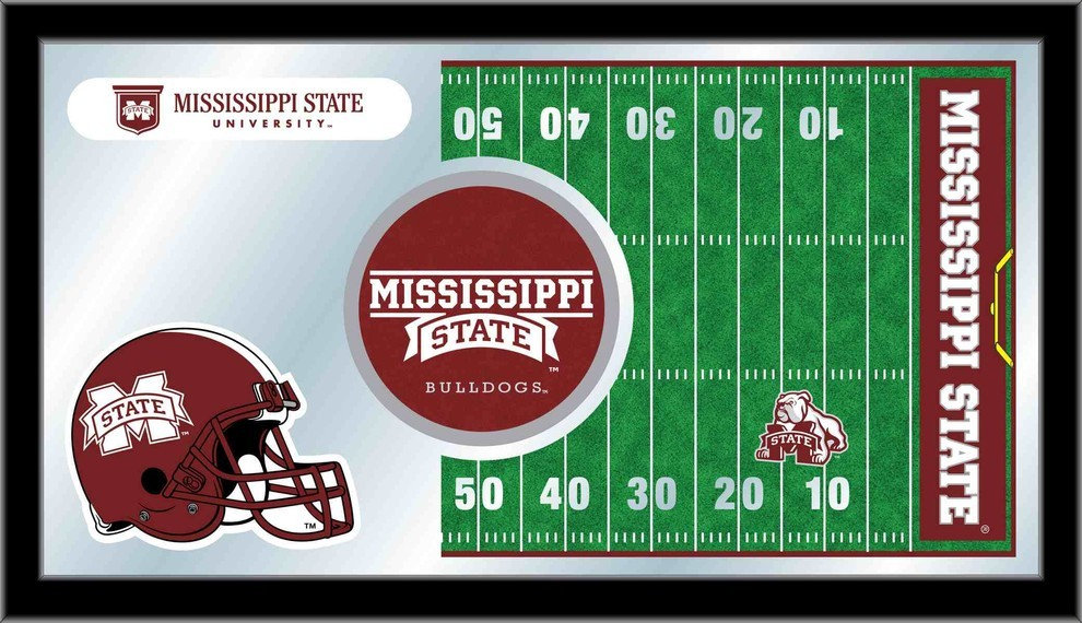 Mississippi State 15"x26" Football Mirror by Holland Bar Stool Company ...