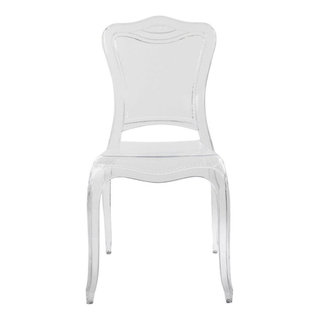 Cristal Noella Ghost Style Vanity Chair - Contemporary - Vanity Stools ...