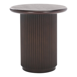 Safavieh Agami Round Accent Table, Dark Brown - Side Tables And End Tables - by Safavieh | Houzz