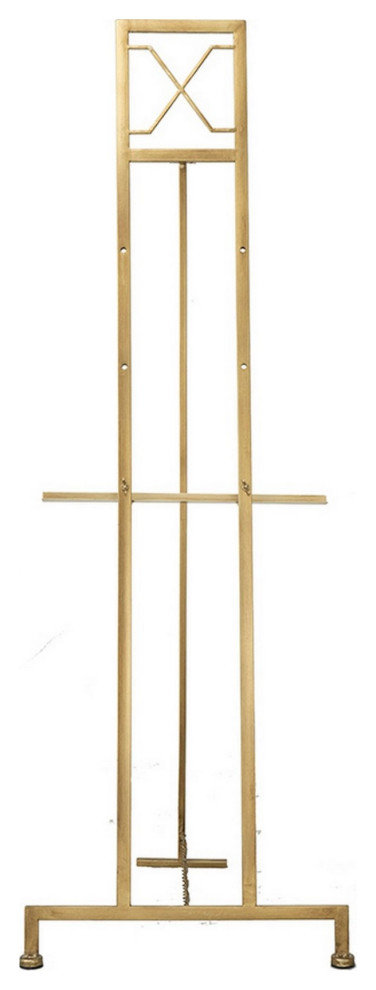 70 Inch Easel Stand, Gold Iron Frame, Free Standing, Large ...