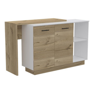 Creta Kitchen Island - Transitional - Kitchen Islands And Kitchen Carts ...