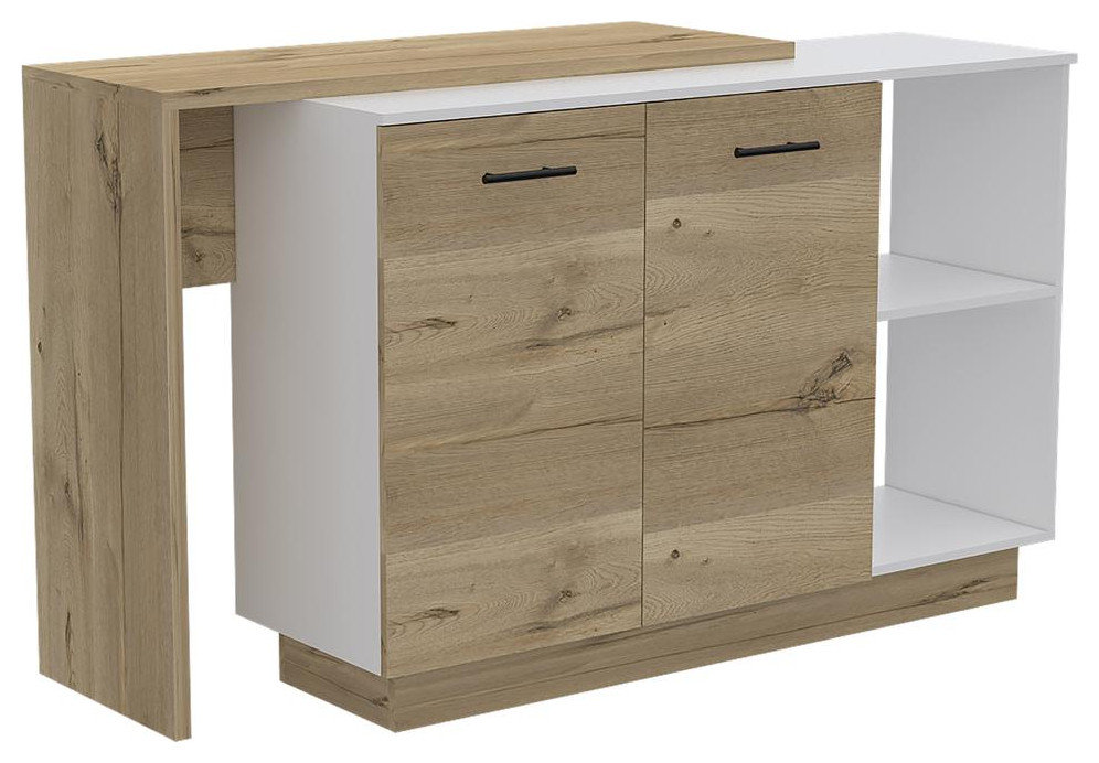 Creta Kitchen Island - Transitional - Kitchen Islands And Kitchen Carts ...