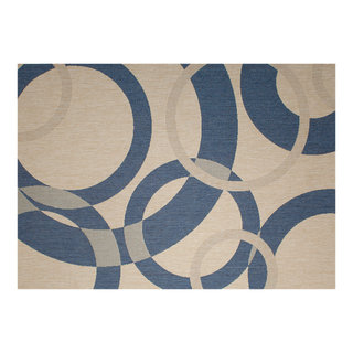 Outdoor Rug Champagne, Neptune, 5'x7' - Contemporary - Outdoor Rugs ...