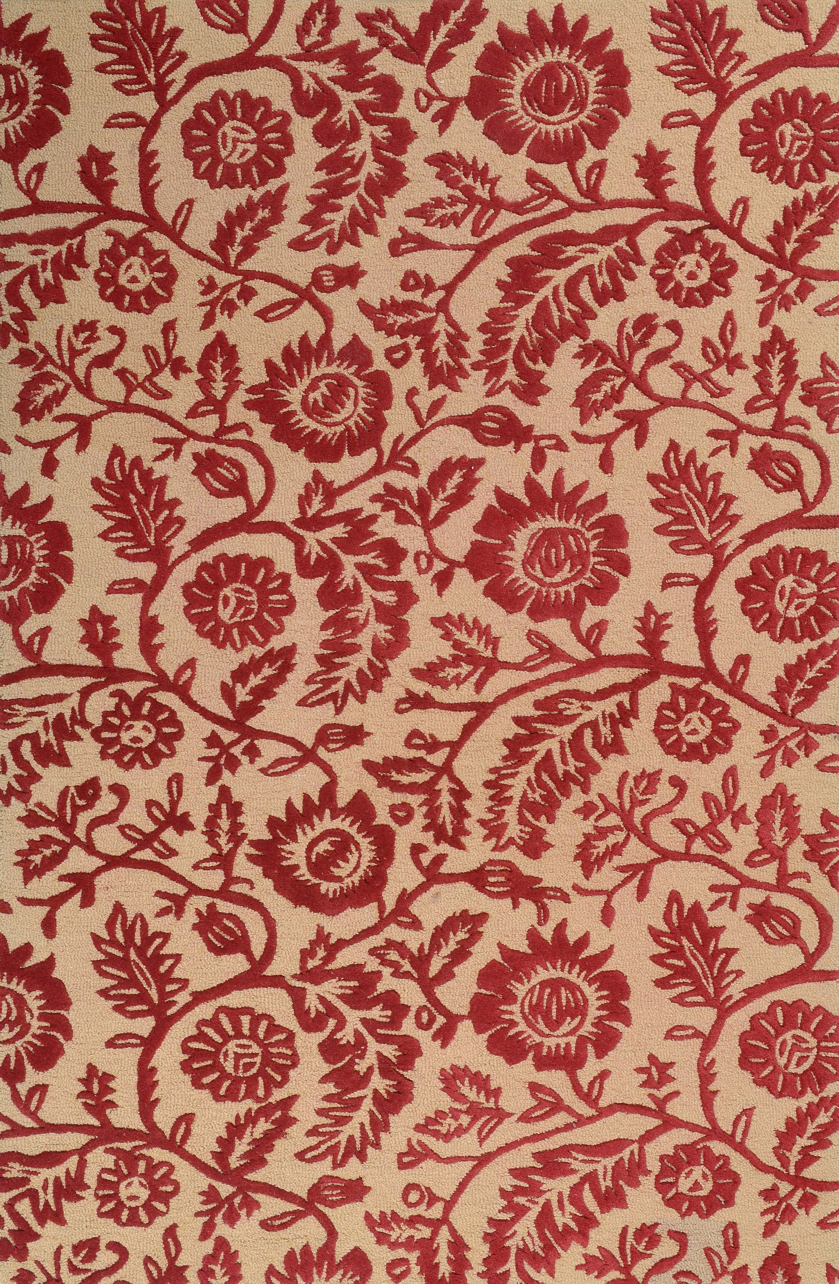 Dahlia Rug DA01-RED, 5.0x8.0 - Contemporary - Area Rugs - by Moti | Houzz
