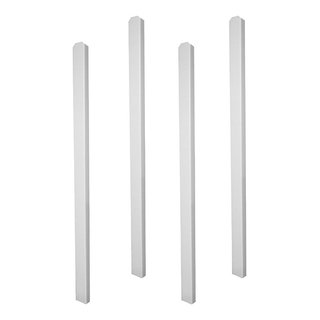 Outdoor Vinyl Shower In-Ground Post Mounting Extension Kit, 4 Pack ...