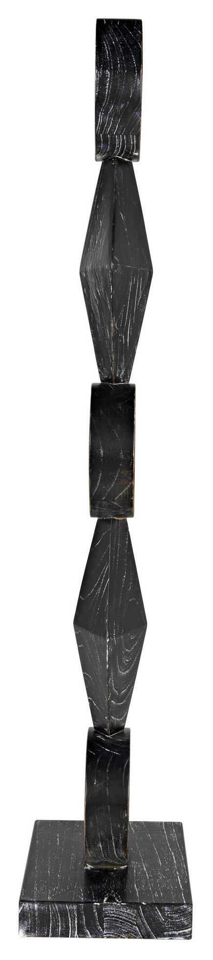 Totem Sculpture, Cinder Black - Transitional - Decorative Objects And ...